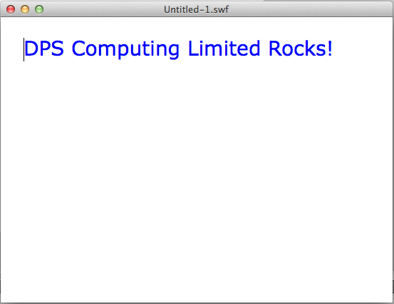 How To Format Text In Flash Using Actionscript 3 Dps Computing