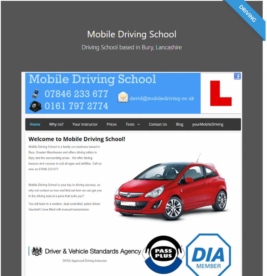 Driving School Websites by DPS Computing – DPS Computing